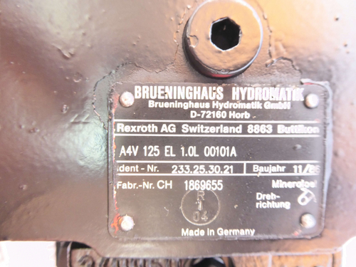 Hydromatik A4V125 EL 1.0L 00101A Hydraulic pump